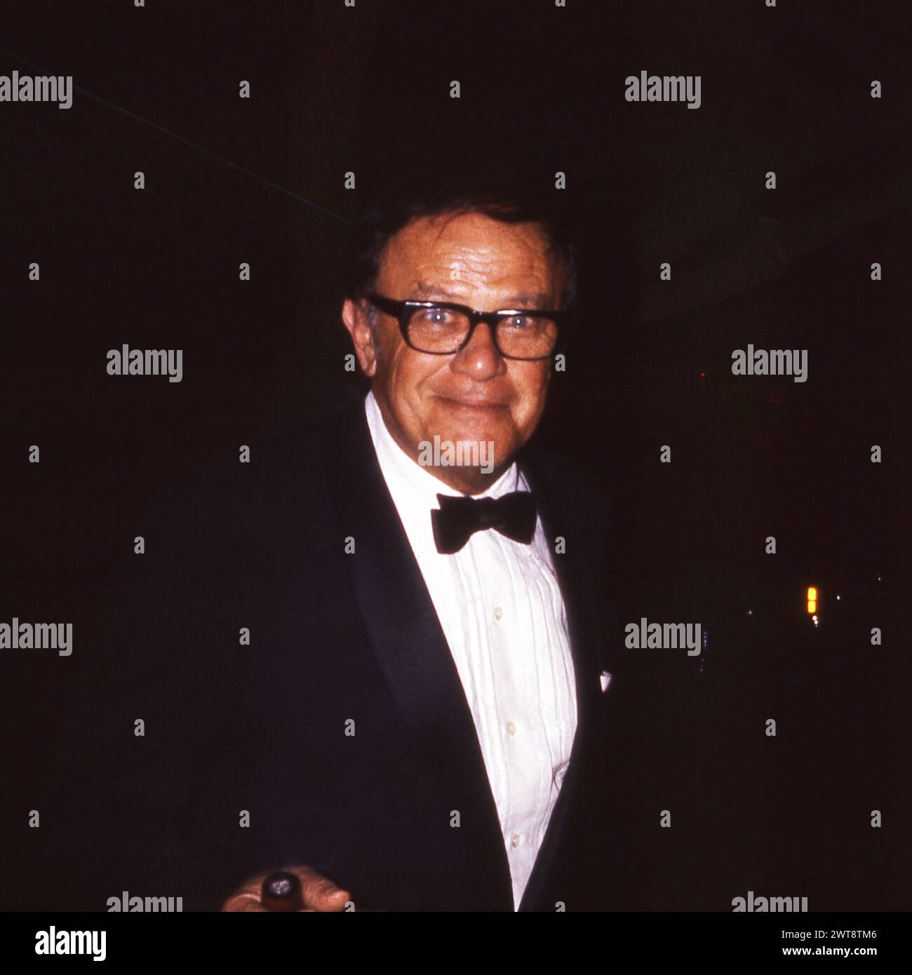 JOSEPH L. MANKIEWICZ circa mid 1970's colour candid portrait Stock ...