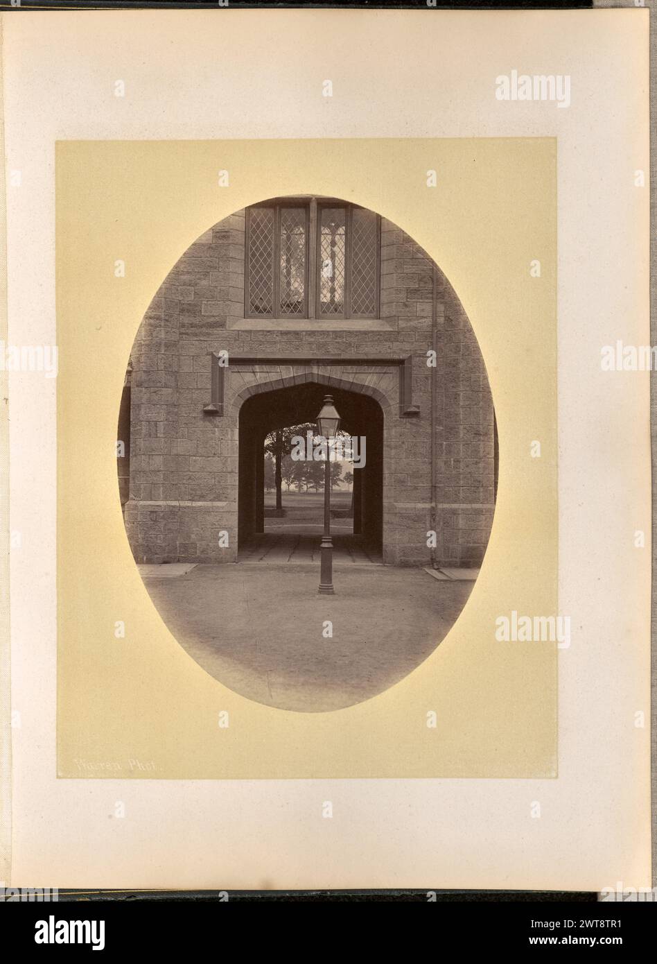 Tudor arch of the Old Central Barracks, West Point. George Kendall ...