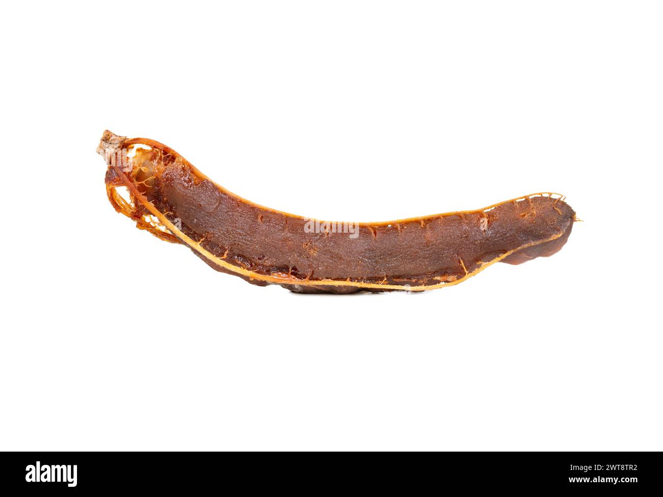 Fresh tamarind fruit without shell isolated on white background Stock ...