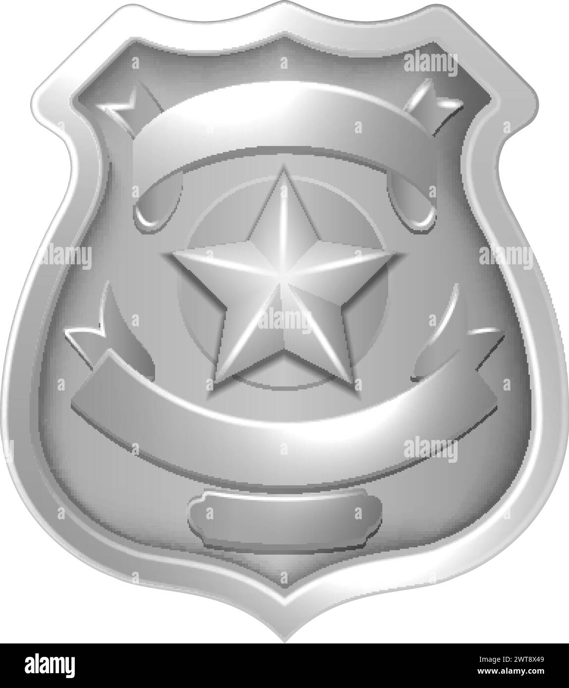 Sheriff badge. Police guard star. Law and justice Stock Vector Image ...