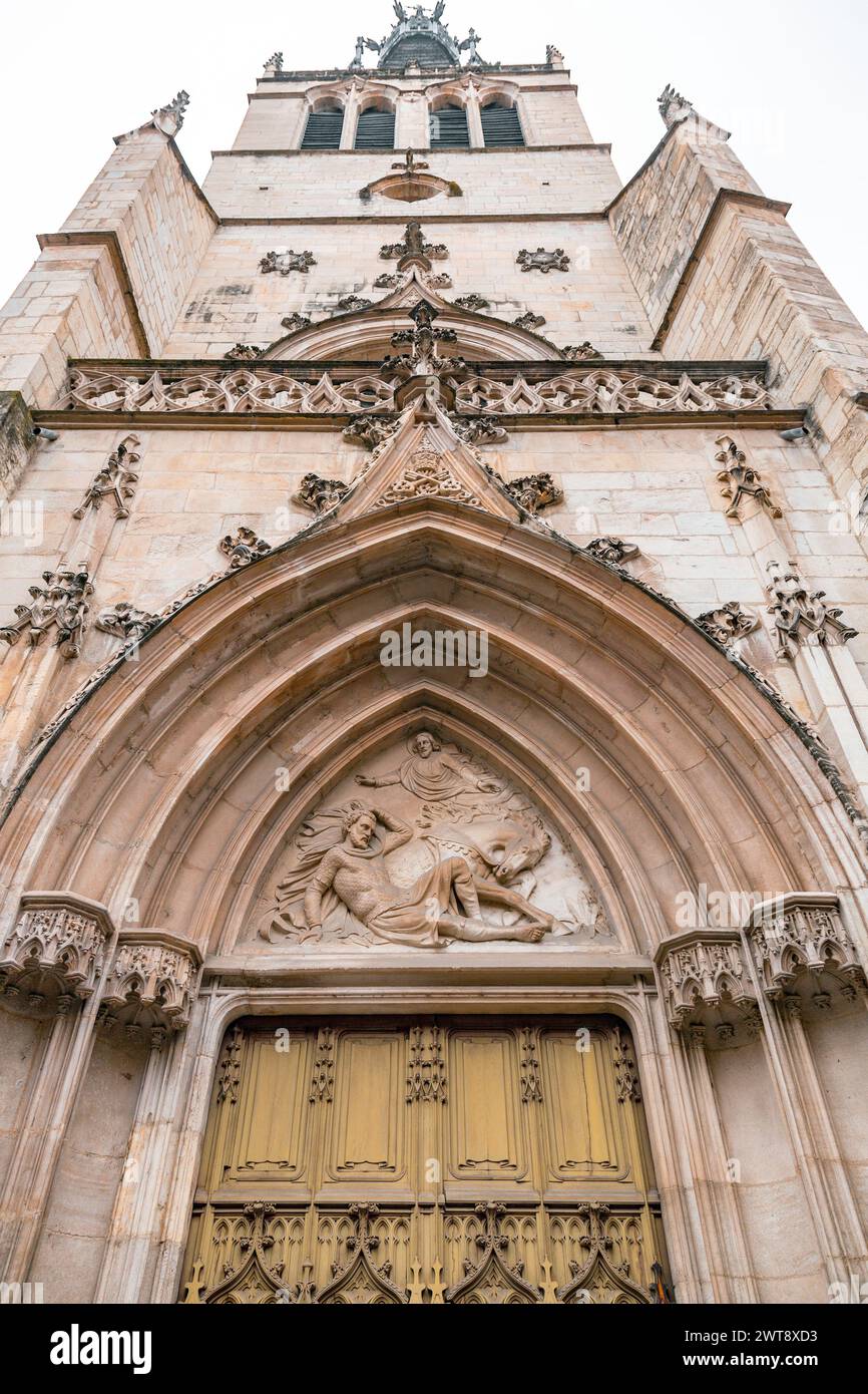 Lyon, France - January 26, 2022: The Church of Saint Paul is one of the ...
