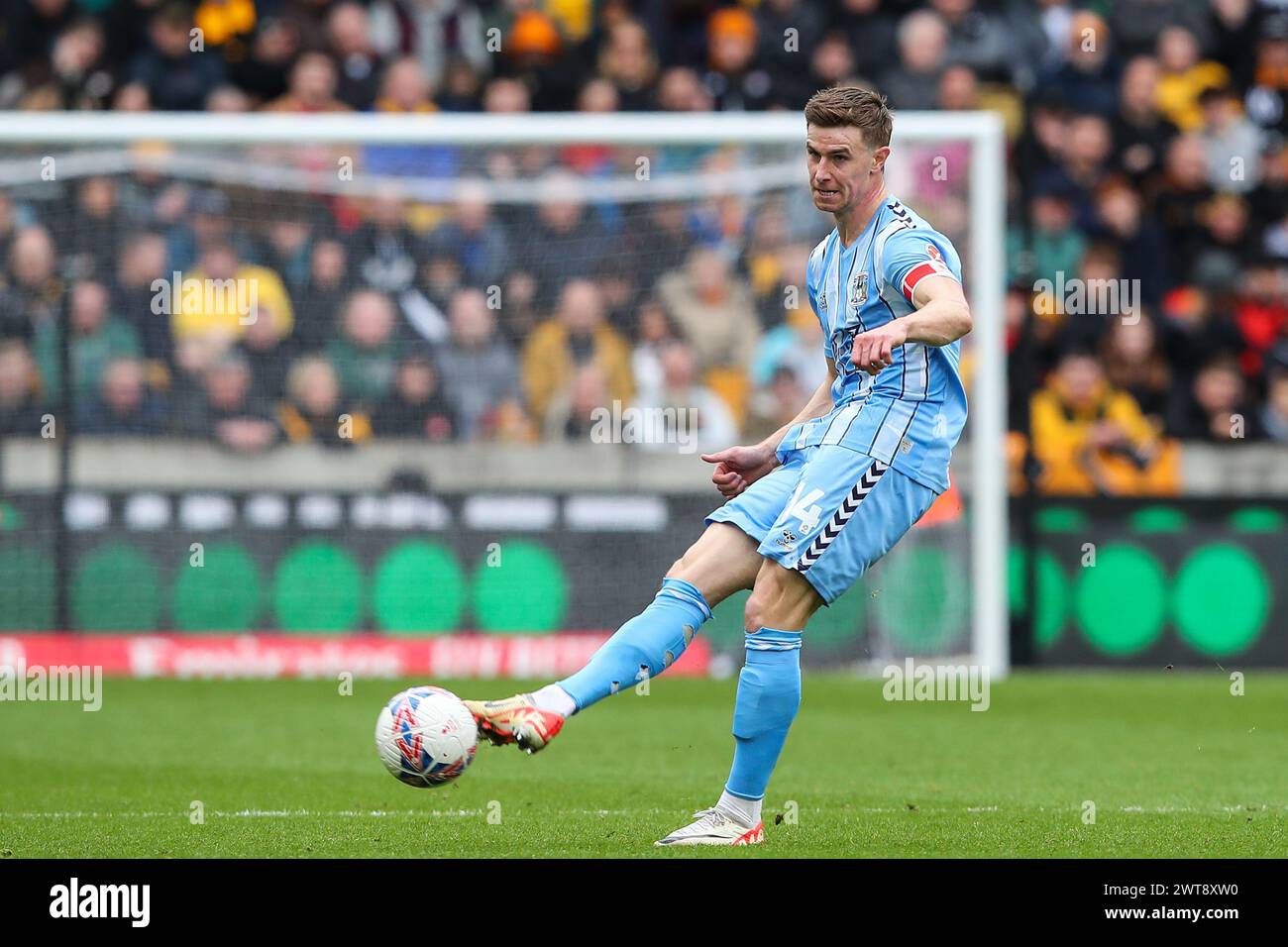 Ben Sheaf of Coventry City passes the ball during the Emirates FA Cup ...