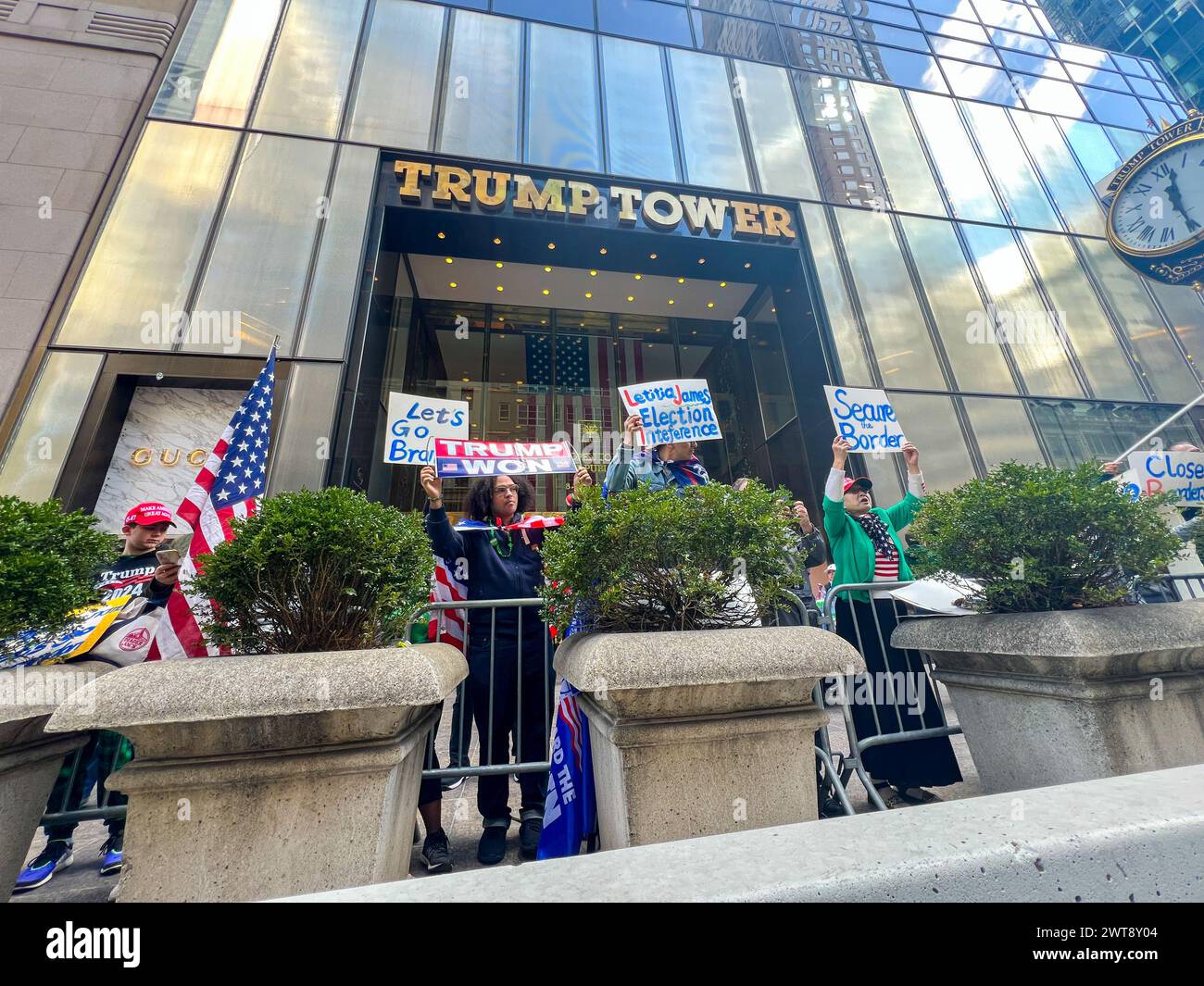 New York City, United States. 16th March, 2024. Dozens of Trump ...