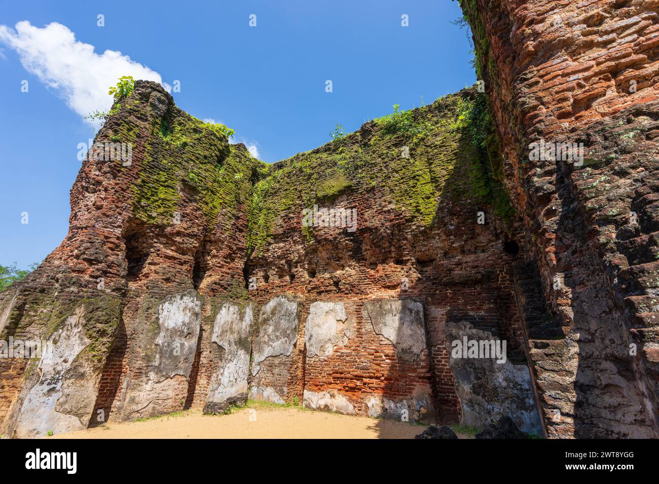 The ancient brick ruins of the Royal Palace (Parakramabahu’s Royal ...