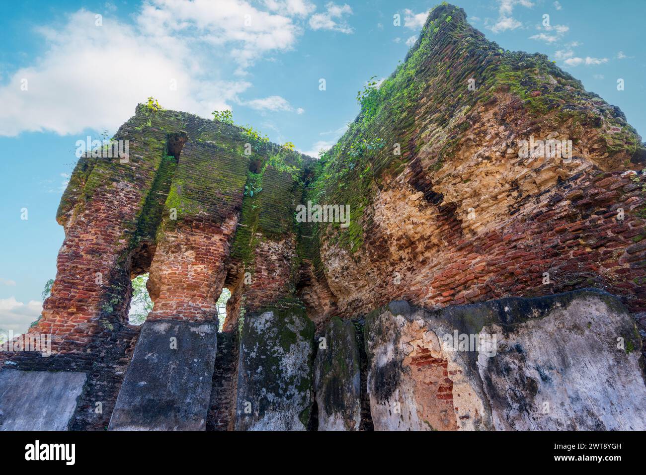 The ancient brick ruins of the Royal Palace (Parakramabahu’s Royal ...