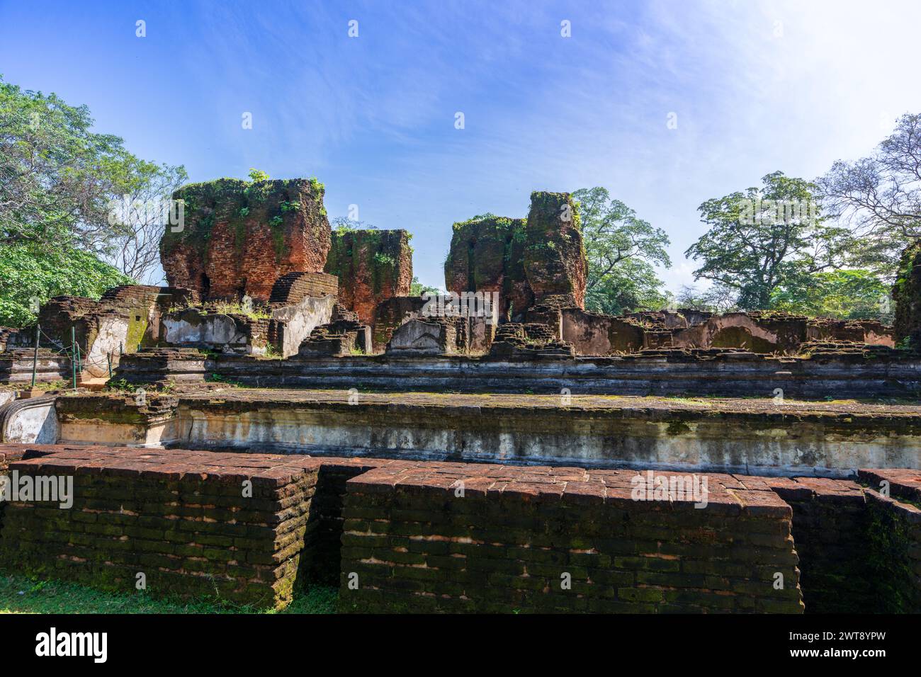 The ancient brick ruins of the Royal Palace (Parakramabahu’s Royal ...