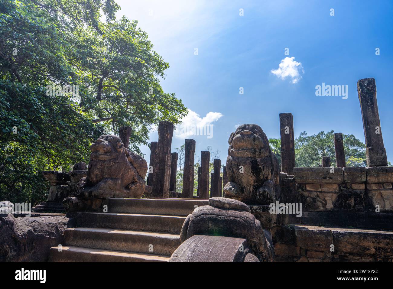 The ancient brick ruins of the Royal Palace (Parakramabahu’s Royal ...