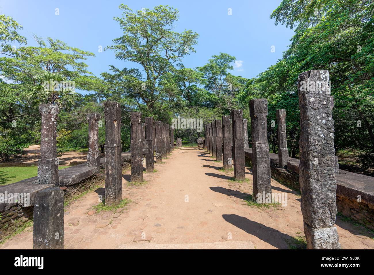 The ancient brick ruins of the Royal Palace (Parakramabahu’s Royal ...