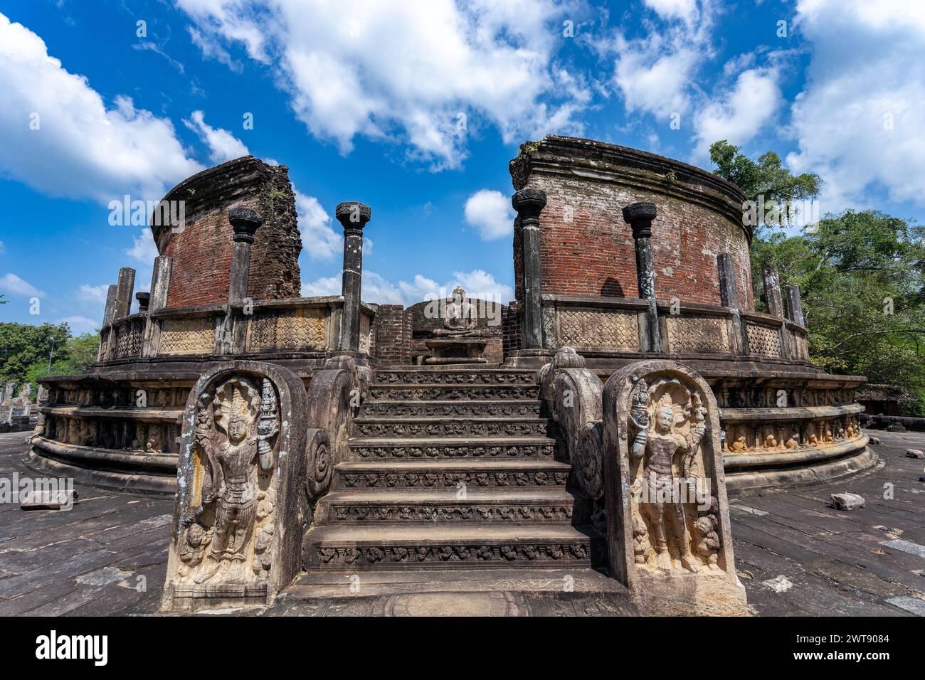 The ancient brick ruins of the Royal Palace (Parakramabahu’s Royal ...