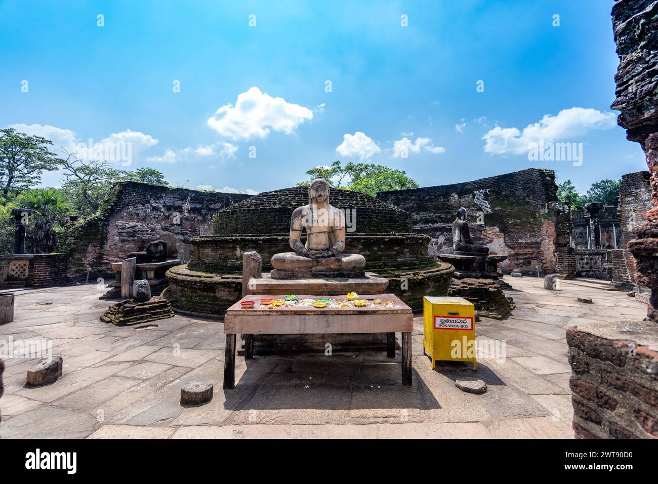 The ancient brick ruins of the Royal Palace (Parakramabahu’s Royal ...