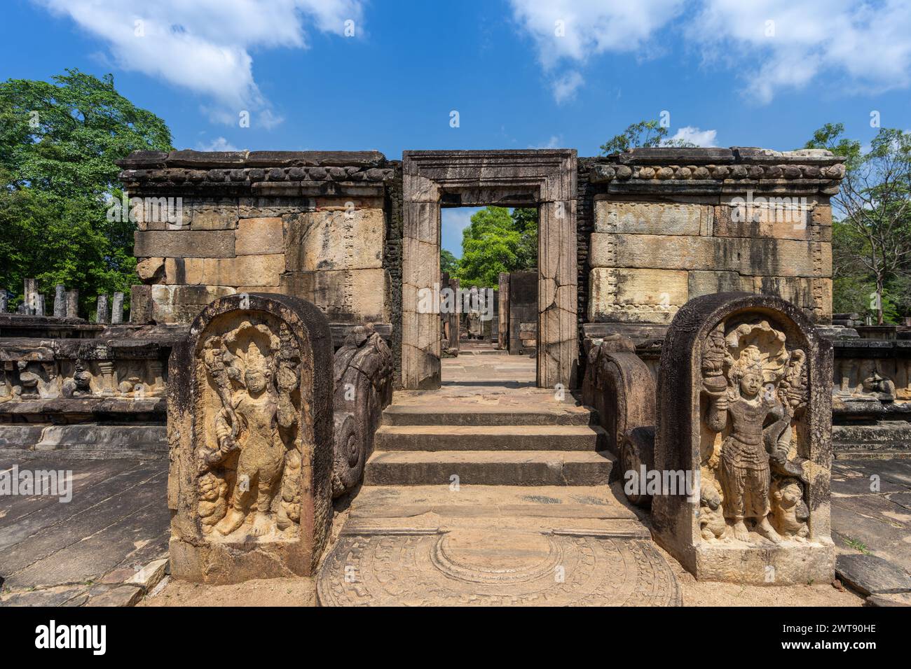 The ancient brick ruins of the Royal Palace (Parakramabahu’s Royal ...