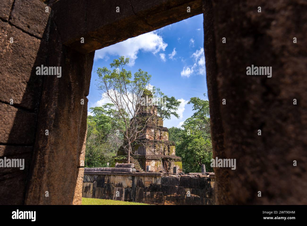 The ancient brick ruins of the Royal Palace (Parakramabahu’s Royal ...