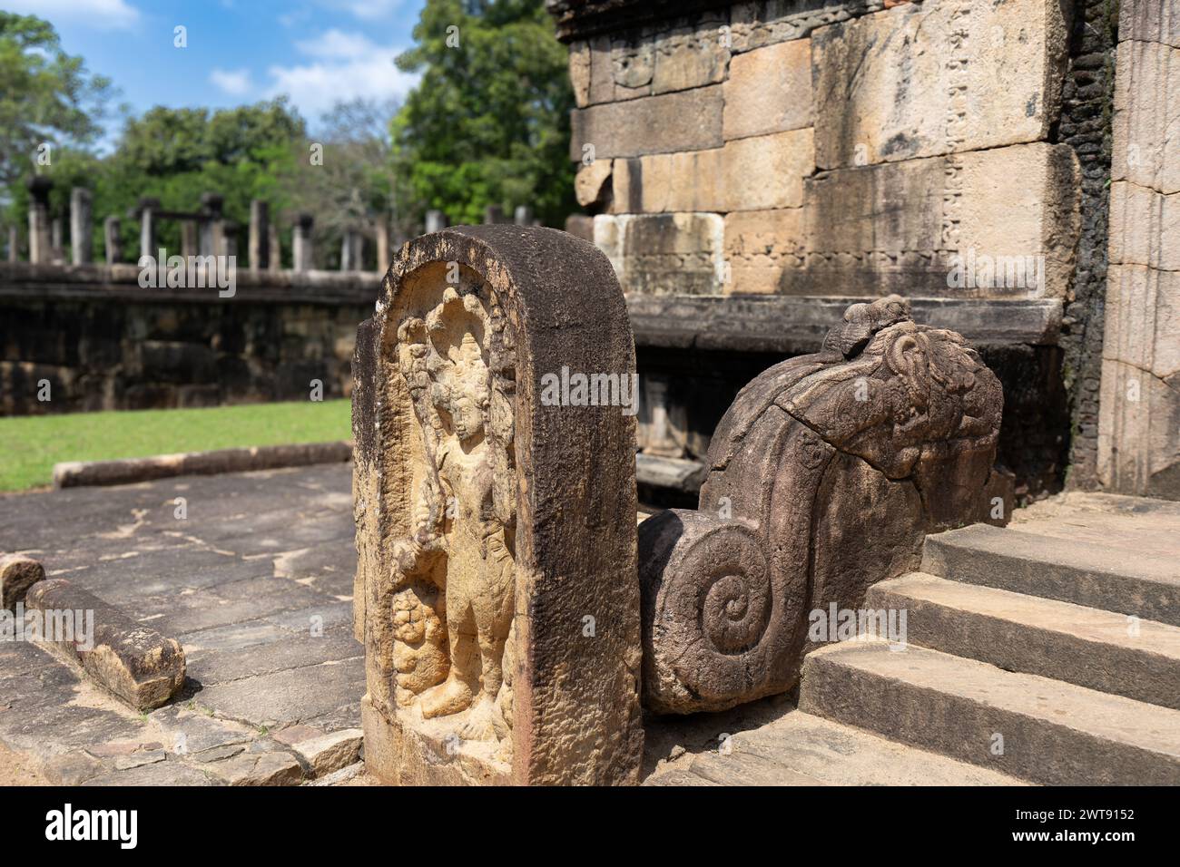 The ancient brick ruins of the Royal Palace (Parakramabahu’s Royal ...