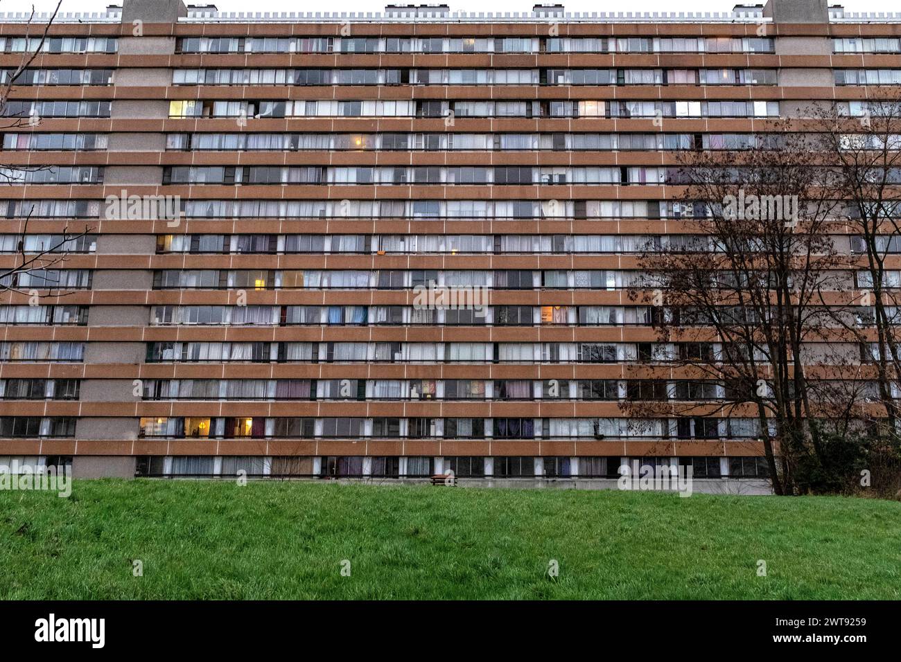 Social Housing Project Antwerp, Belgium. Old, worn down and cheap ...