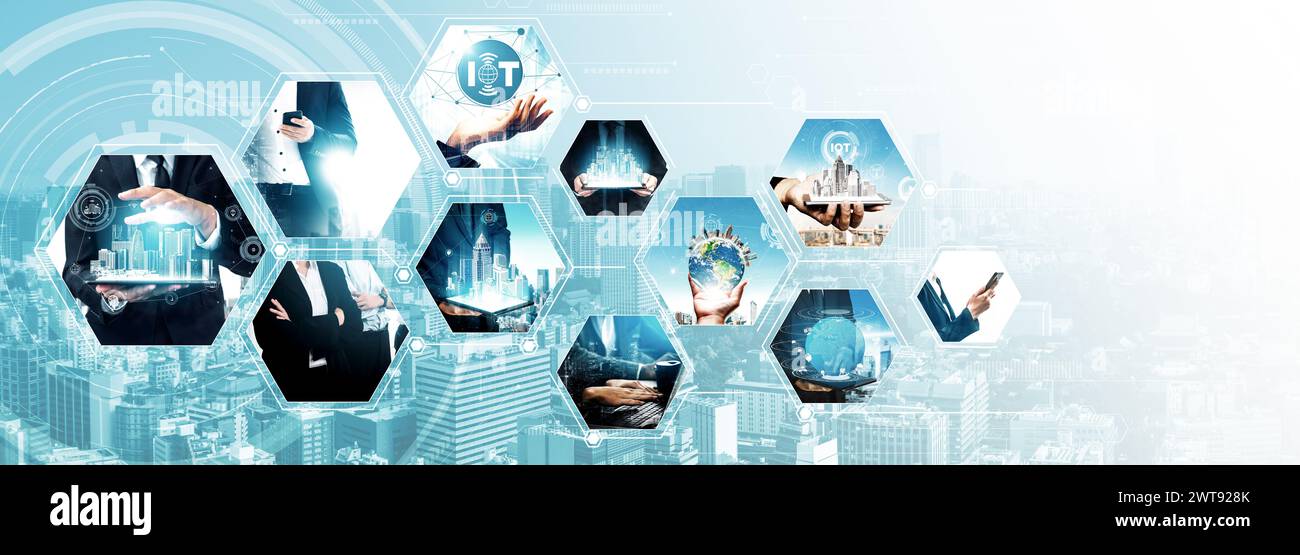 Communication technology , smart connection IOT and people network ...