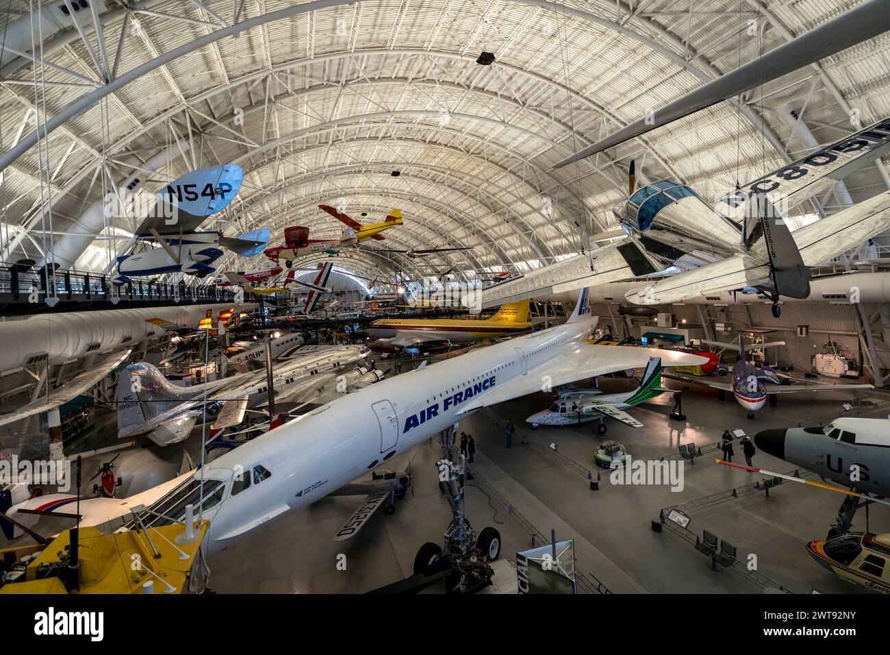 The Air France Concorde on display at the Udvar-Hazy Center, part of ...