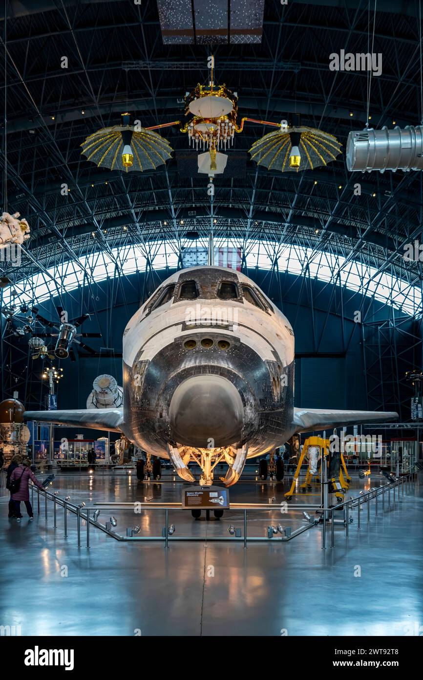 Space Shuttle Discovery on display in the James S. McDonnell Space ...