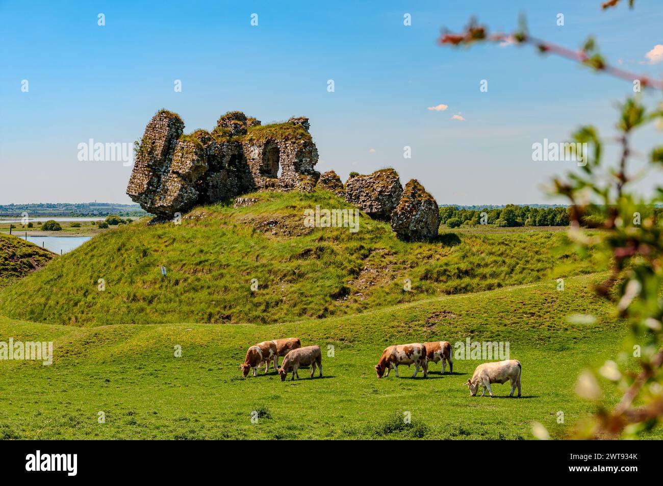 Clonmacnoise was founded in 545 by St Ciarán where the main east-west ...