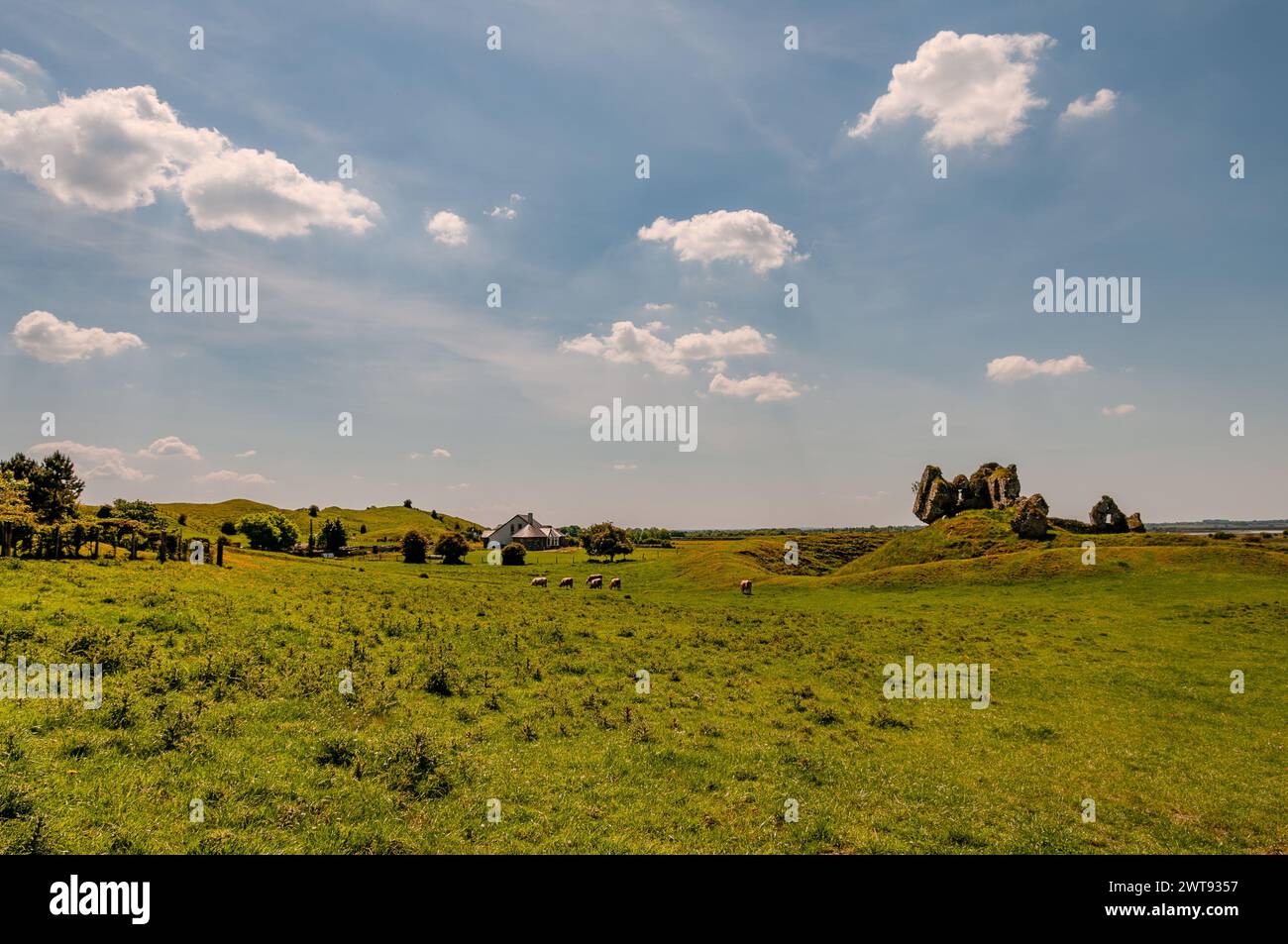 Clonmacnoise was founded in 545 by St Ciarán where the main east-west ...