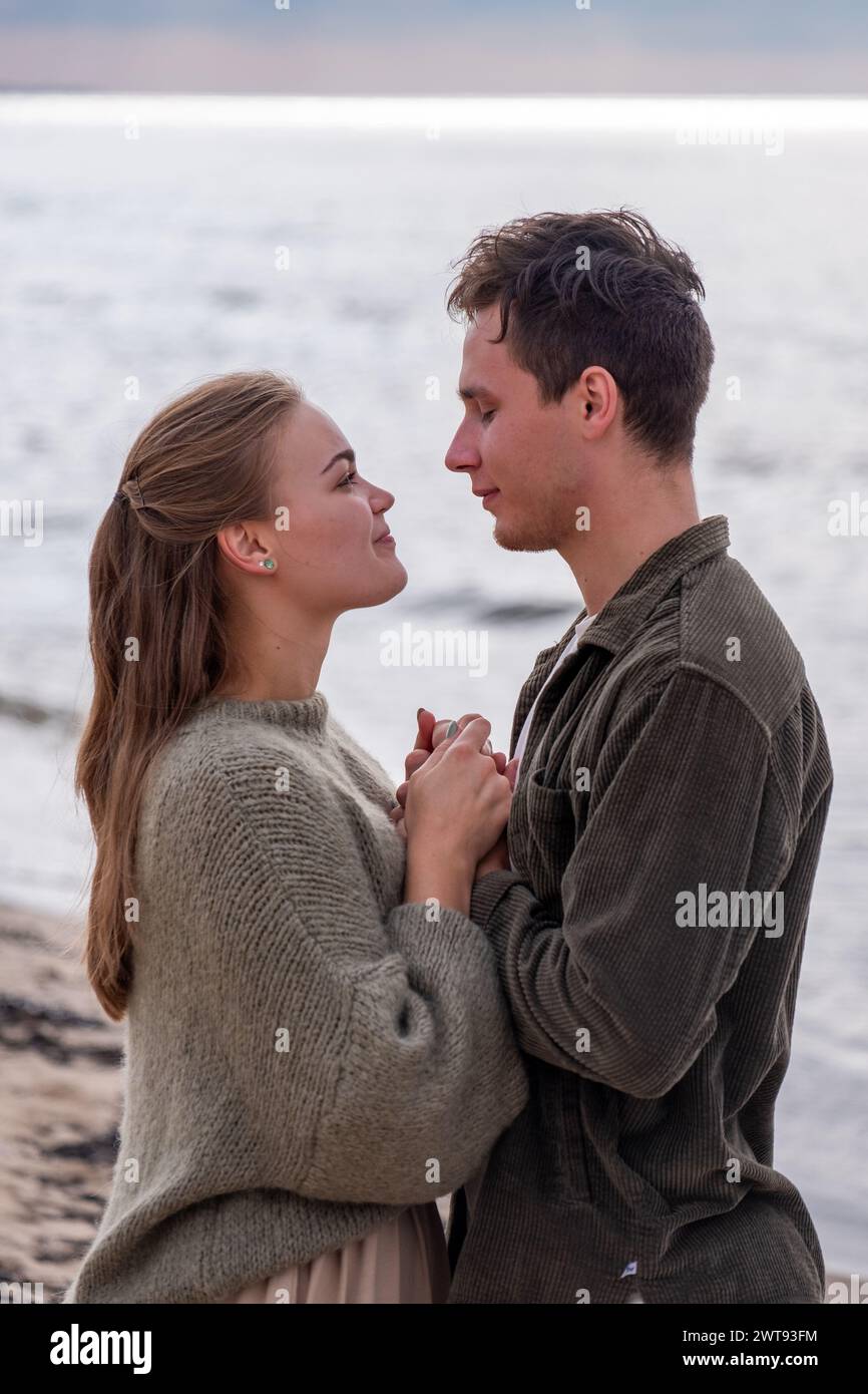 Young couple shares intimate moment hi-res stock photography and images ...