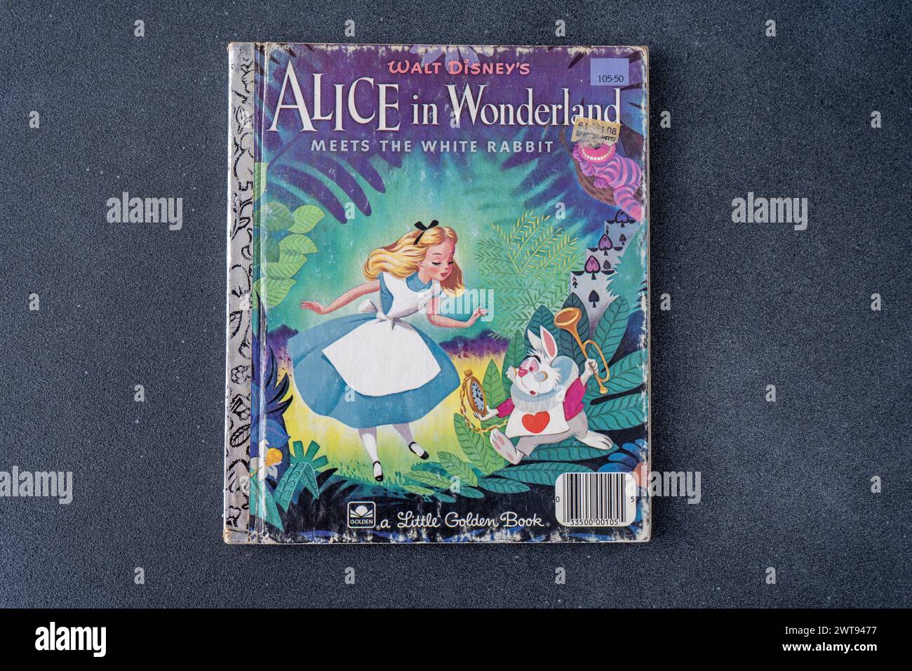 Old Book Alice in Wonderland, Lewis Carrroll. Walt Disney's. 1951 ...