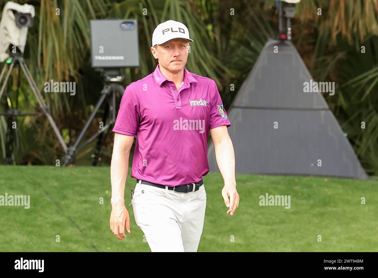 Ponte Vedra, FL, USA. 16th Mar, 2024. Mackenzie Hughes on the 7th hole ...