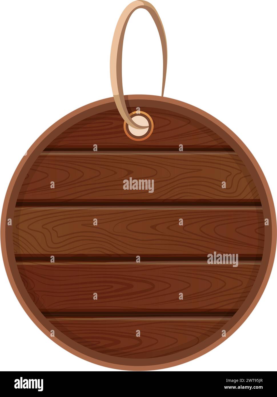 Wooden round poster frame Stock Vector Images - Alamy