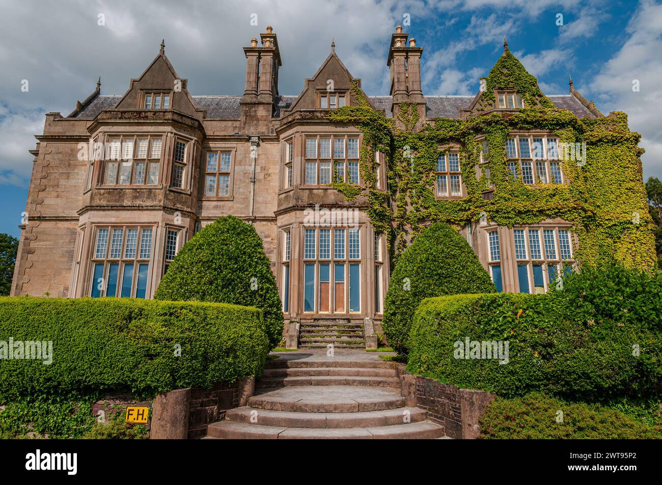 Ireland, The Muckross House in Killarney, County Kerry. Designed by ...