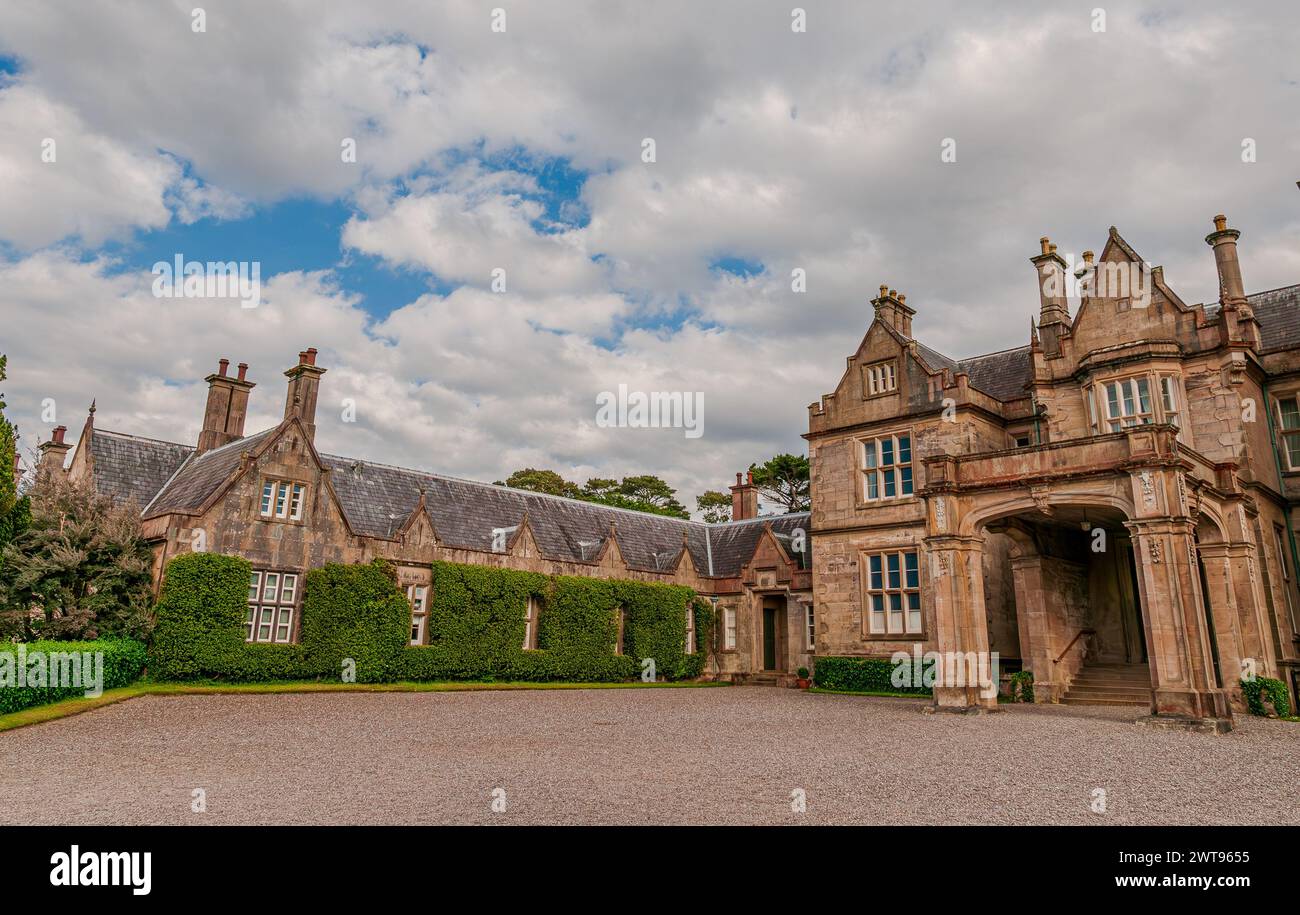 Ireland, The Muckross House in Killarney, County Kerry. Designed by ...