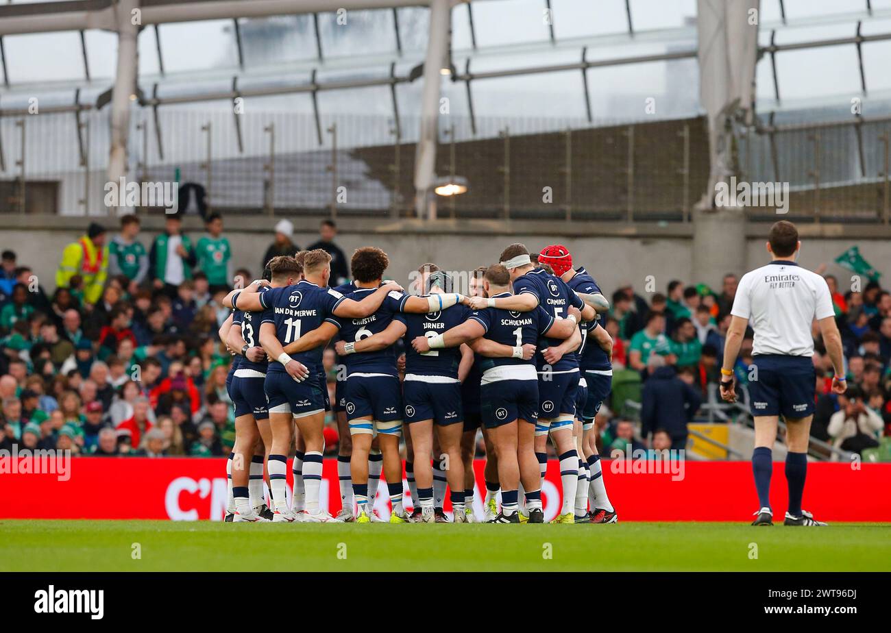 16th March 2024; Aviva Stadium, Dublin, Ireland: Six Nations International Rugby, Ireland versus ...
