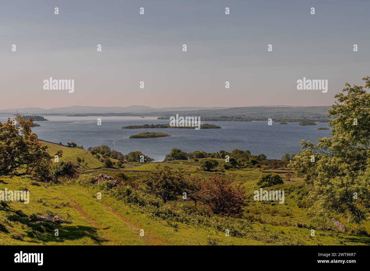 Protected natural area of western Ireland characterized by suggestive ...