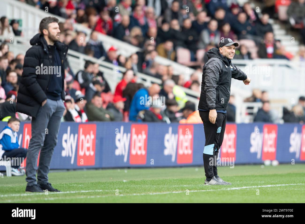 Blackburn Manager John Eustace during the Sky Bet Championship match ...