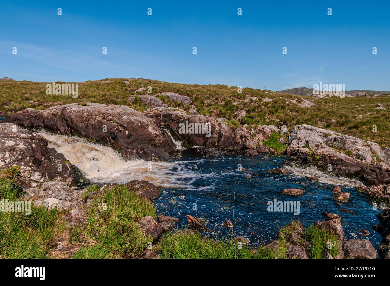 Protected natural area of western Ireland characterized by suggestive ...