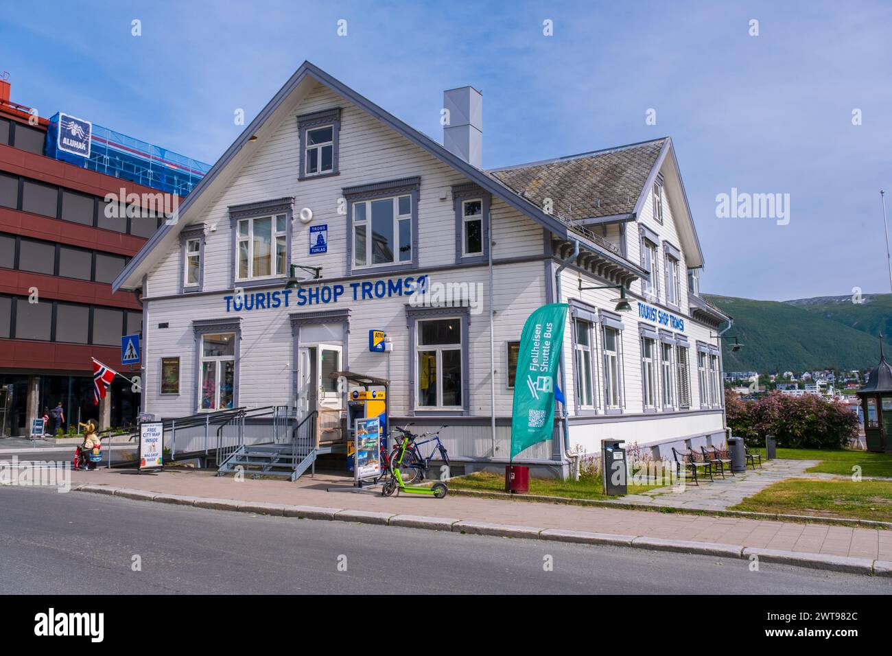 Tromso, Norway - 16 July 2023 : Facade of Tourist Shop Tromso Stock ...
