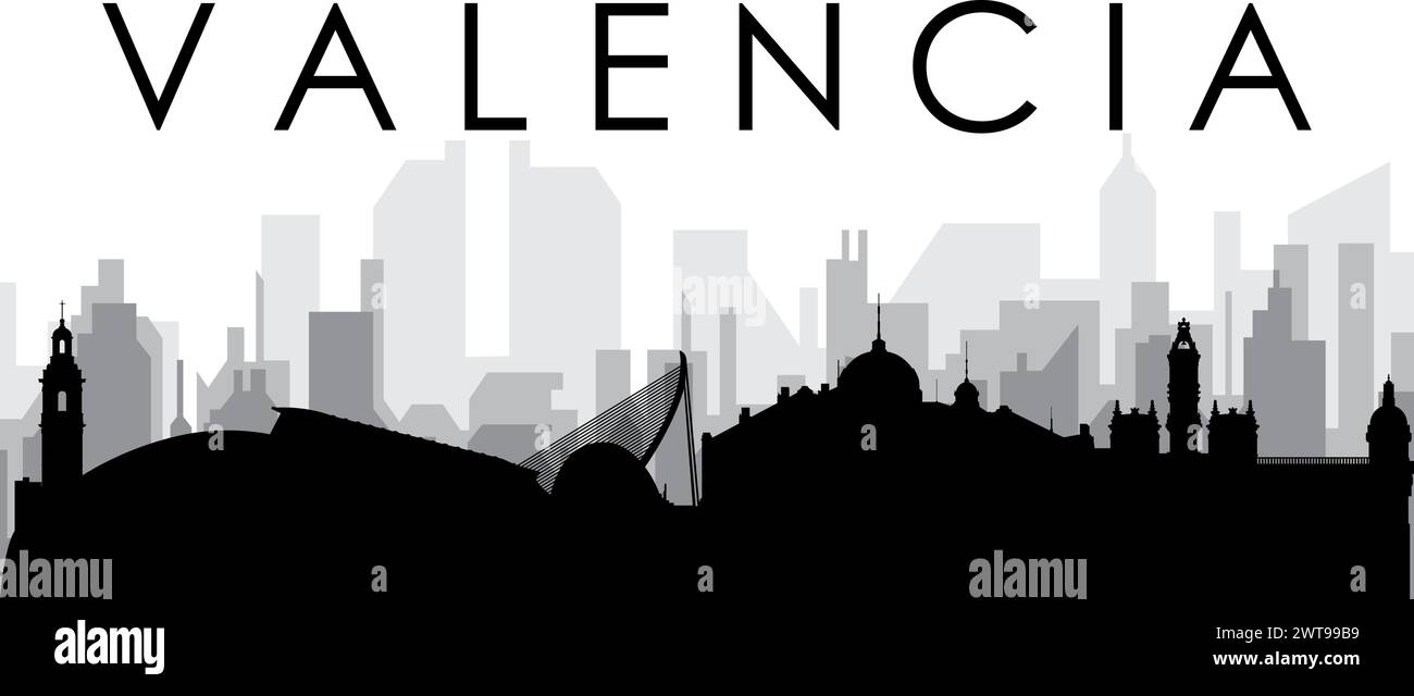 Valencia outline hi-res stock photography and images - Alamy