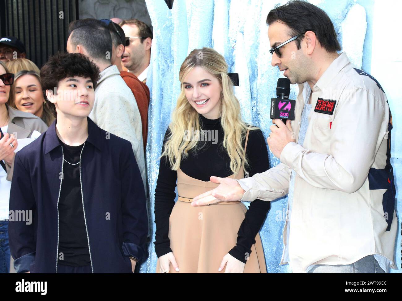 New York, NY, USA. 14th Mar, 2024. Logan Kim Mickenna Grace pictured as ...