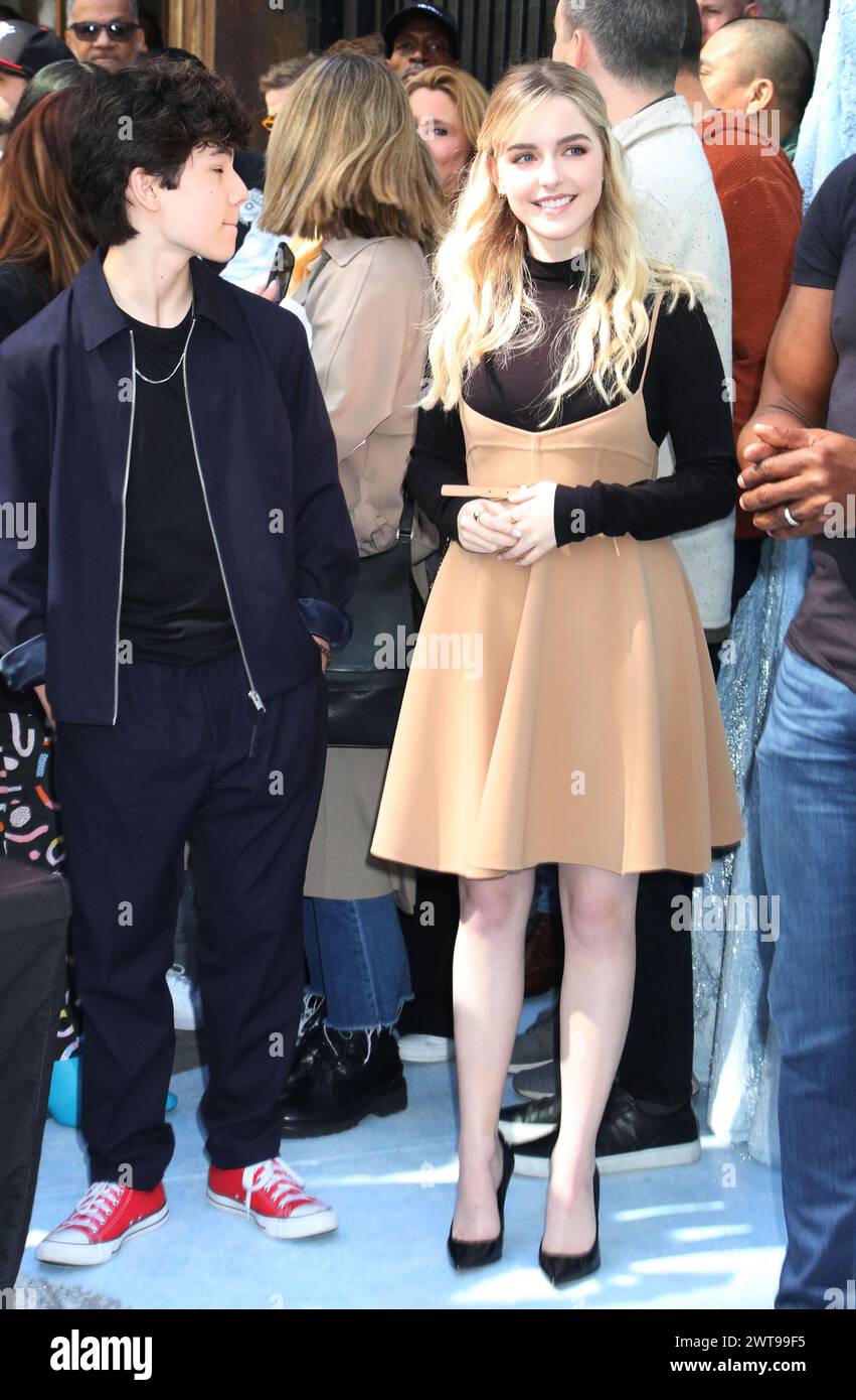 New York, NY, USA. 14th Mar, 2024. Logan Kim Mickenna Grace pictured as ...