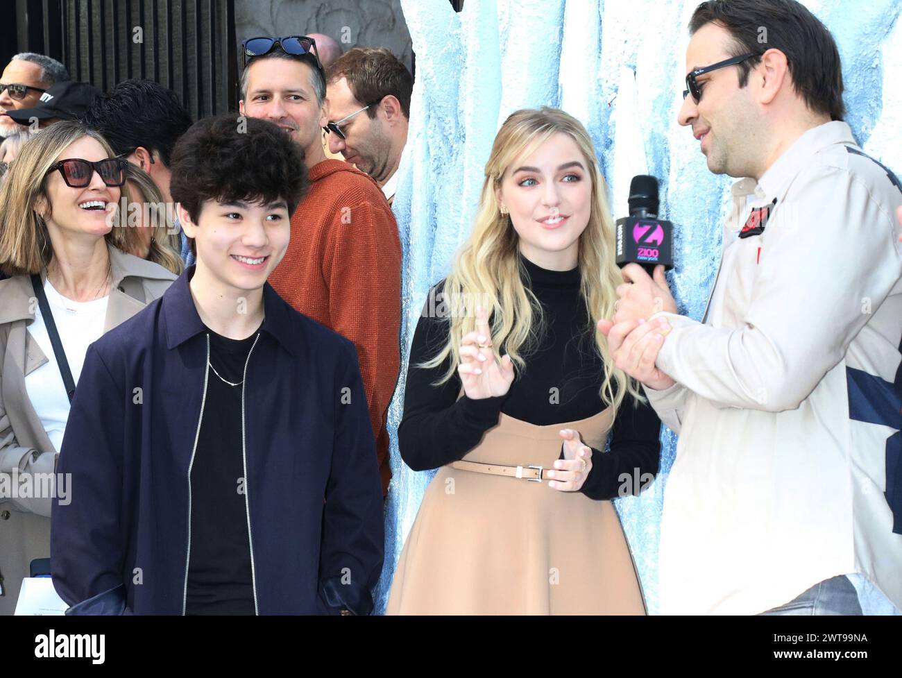 New York, NY, USA. 14th Mar, 2024. Logan Kim Mickenna Grace pictured as ...
