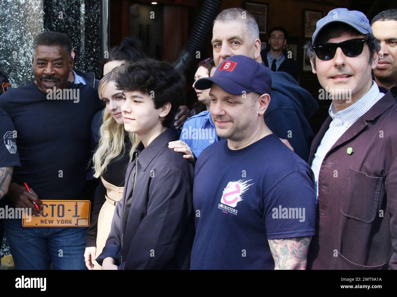 New York, NY, USA. 14th Mar, 2024. Ernie Hudson, Mickenna Grace, Logan ...