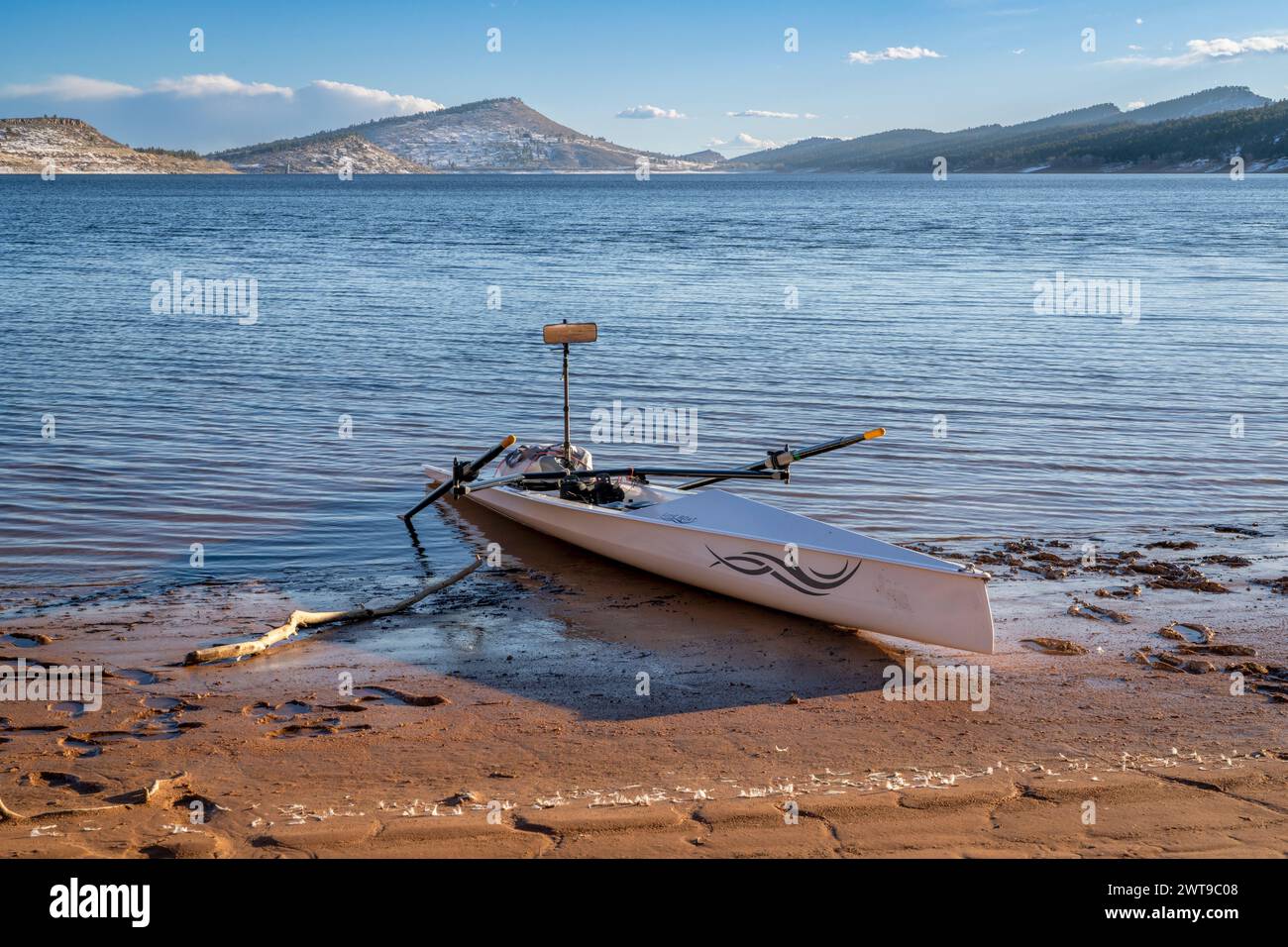 Loveland, CO, USA - February 8, 2024: Coastal rowing shell, Literace 1x ...