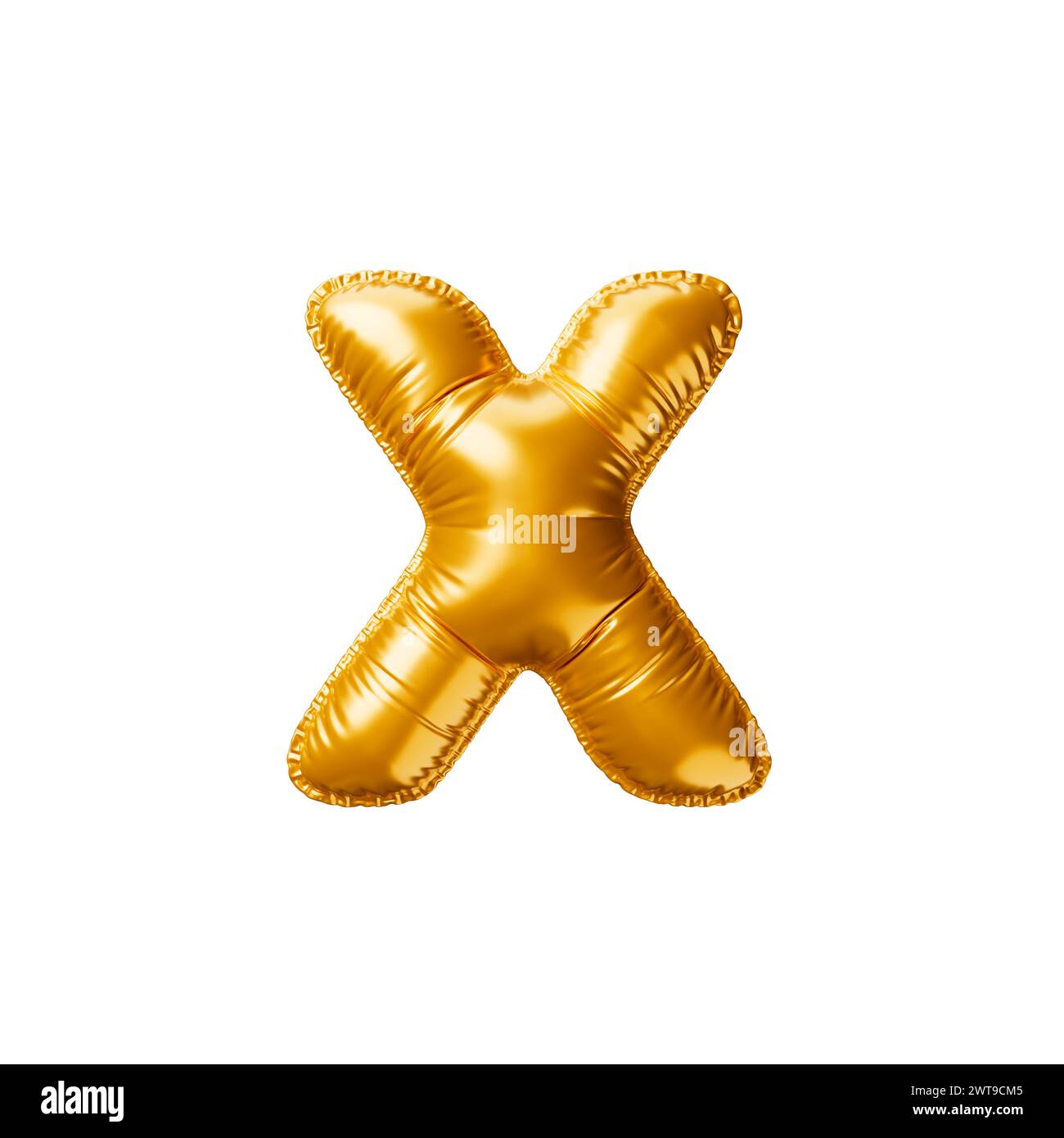 Golden balloon Letter X. 3d render illustration Stock Photo - Alamy
