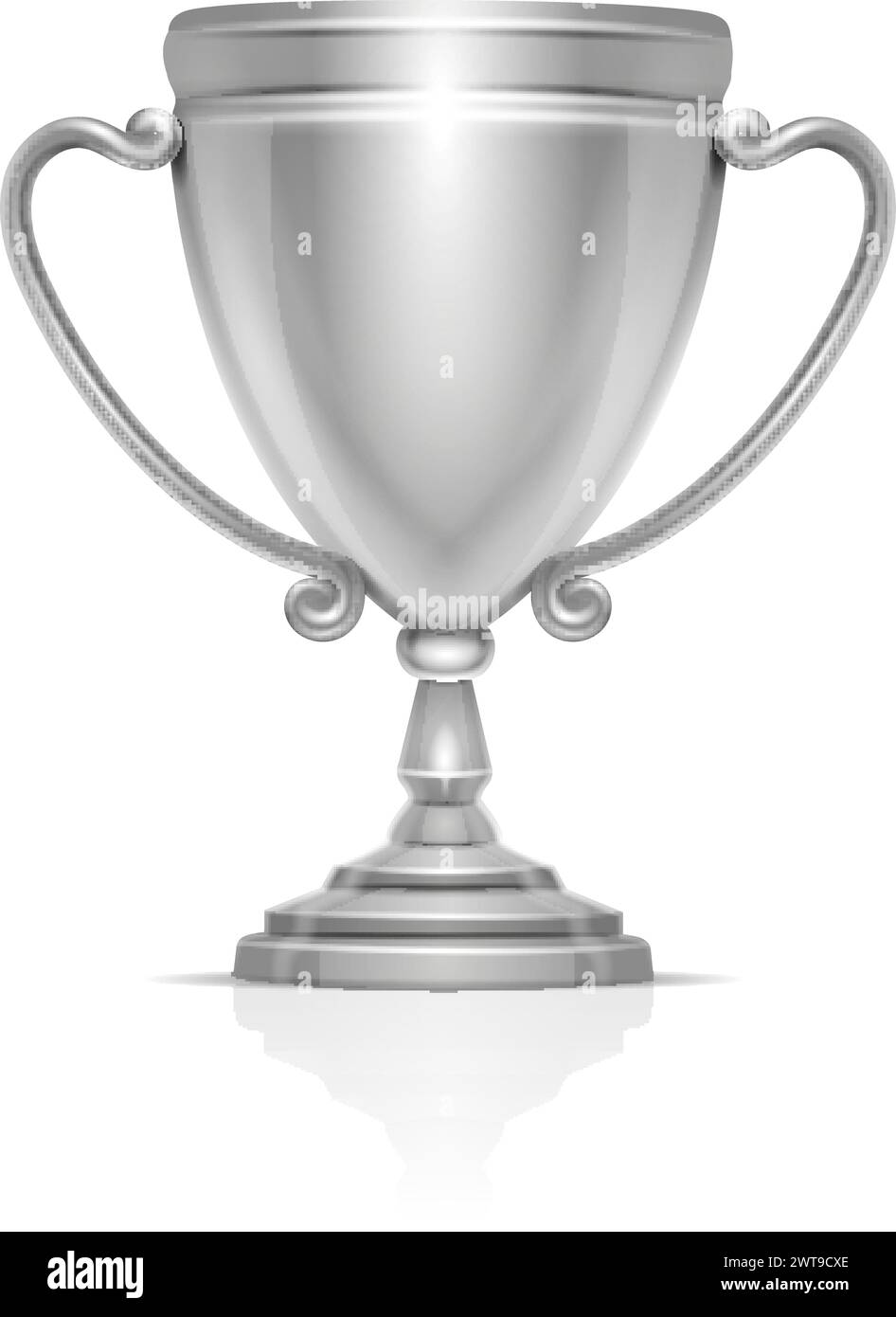 Silver prize cup. Metal award. Honor prize Stock Vector Image & Art - Alamy