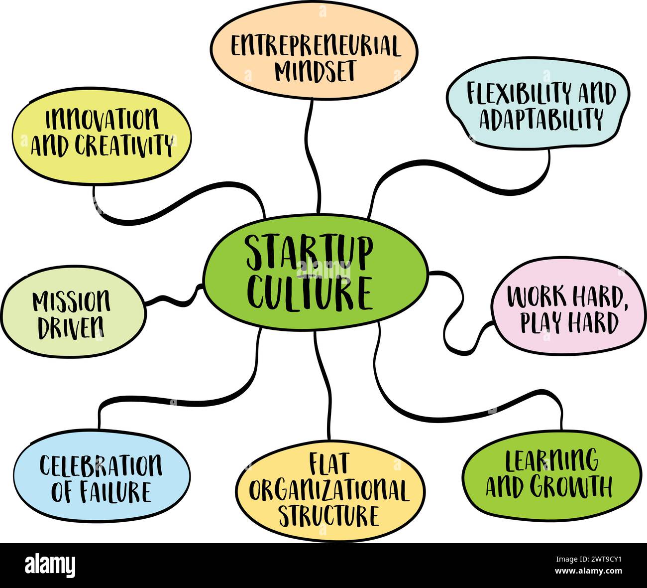 startup culture infographics, unique set of values, practices, norms ...