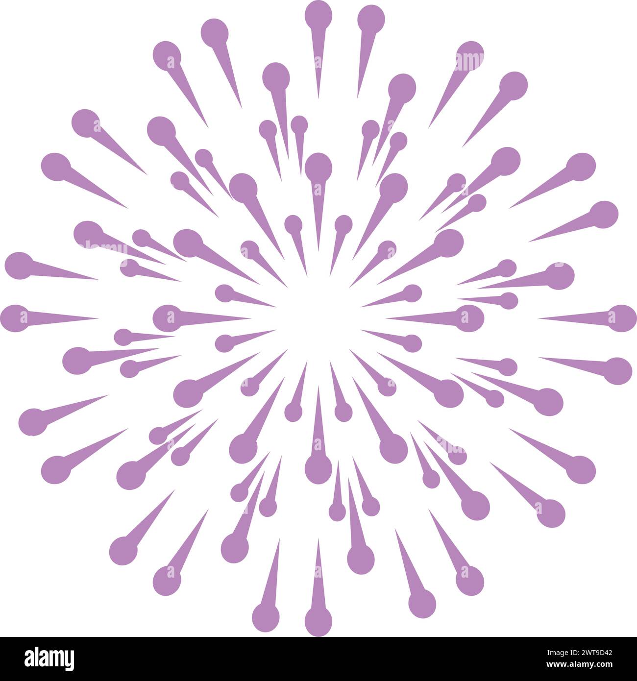 Colorful burst. Sky fire show. Firework icon Stock Vector Image & Art ...