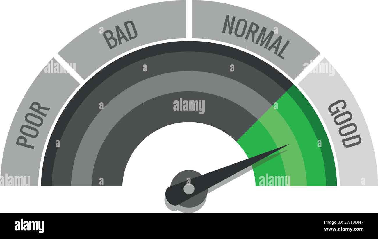 Arrow gauge survey icon hi-res stock photography and images - Alamy