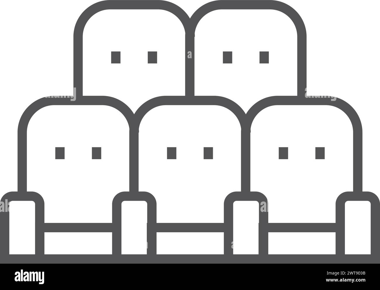 Movie theater chairs. Cinema seats. Auditorium icon Stock Vector Image ...