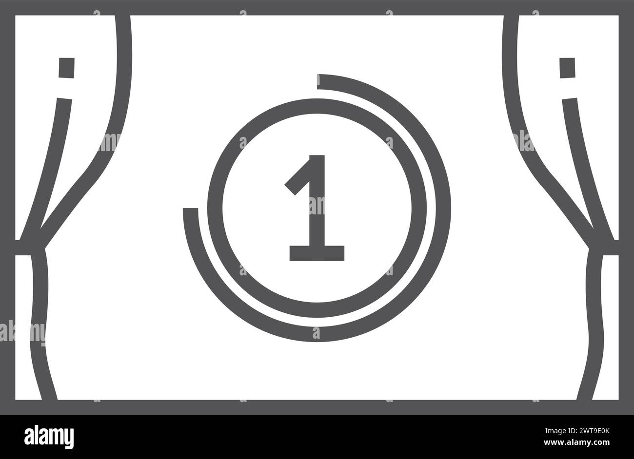 Movie count timer vintage Stock Vector Images - Alamy