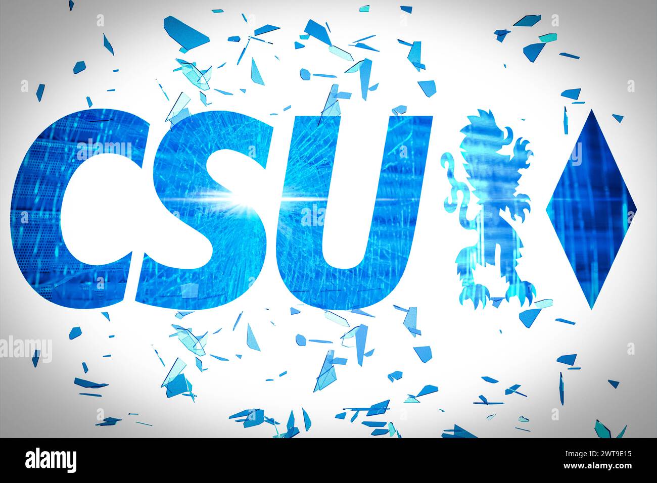 Bavaria, Germany - March 16, 2024: Logo of the CSU - Christian Social ...