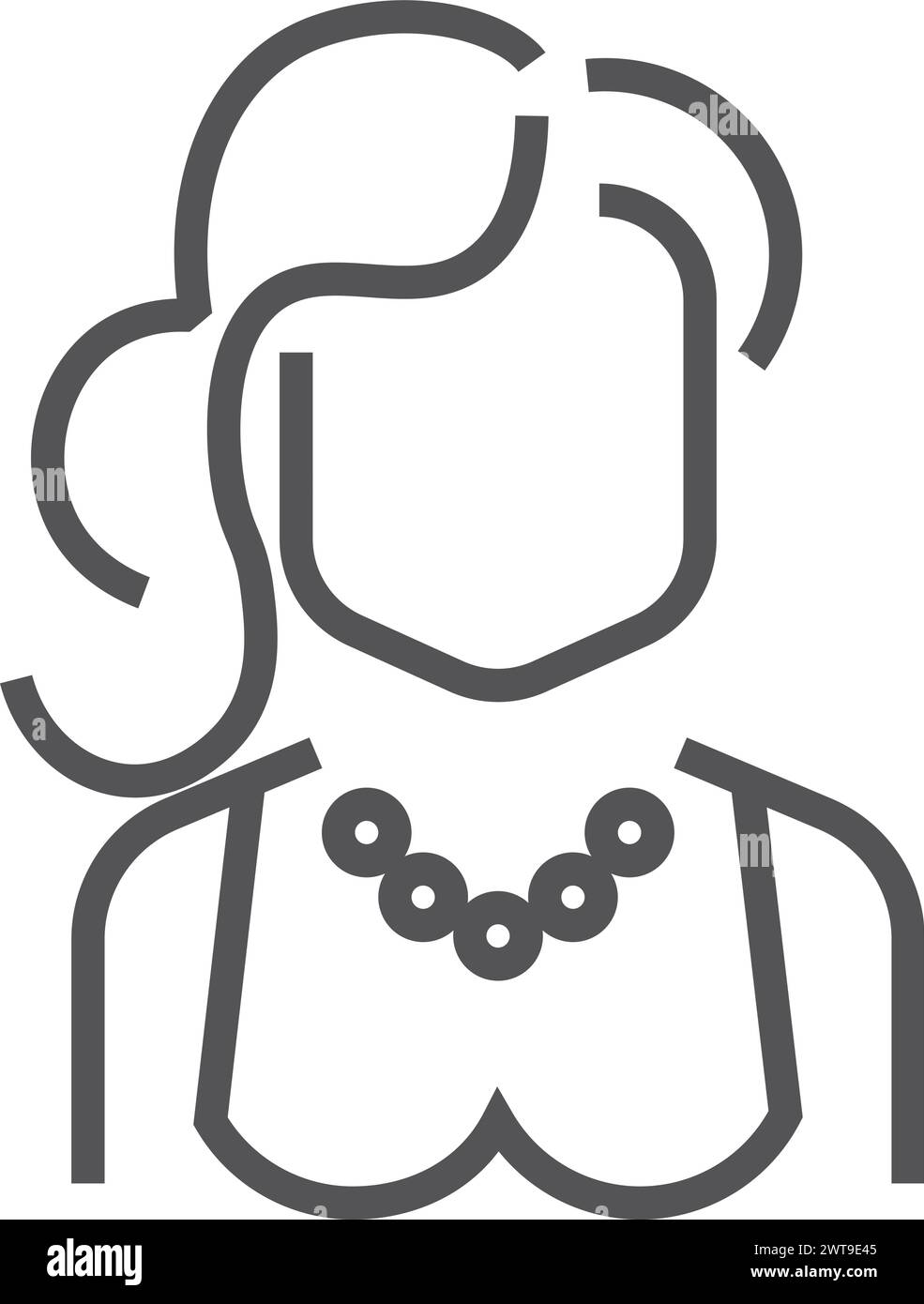 Lady linear icon. Pretty female head portrait Stock Vector Image & Art ... Lady linear icon. Pretty female head portrait Stock Vector Image & Art ...