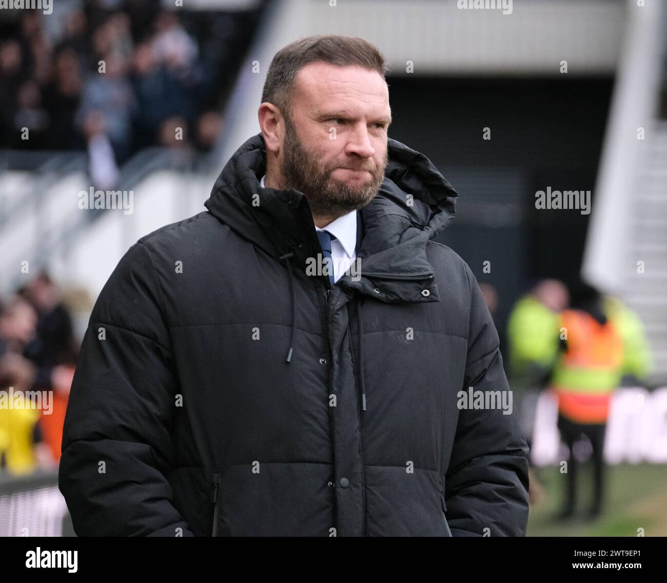 Pride Park, Derby, Derbyshire, UK. 16th Mar, 2024. League One Football ...